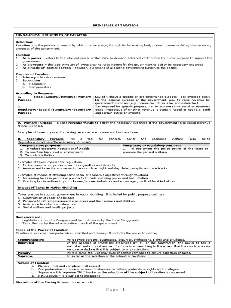 Principles of Taxation Integ REVISED 2022 | PDF | Taxes | Eminent Domain