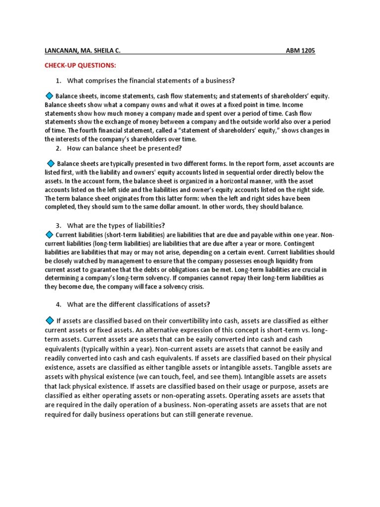 Fabm 2 Lesson 3 | PDF | Balance Sheet | Debits And Credits