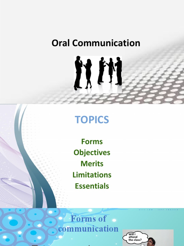 Oral Communication | PDF