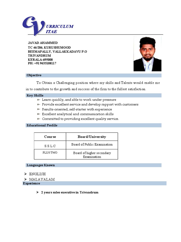 Urriculum Itae | PDF
