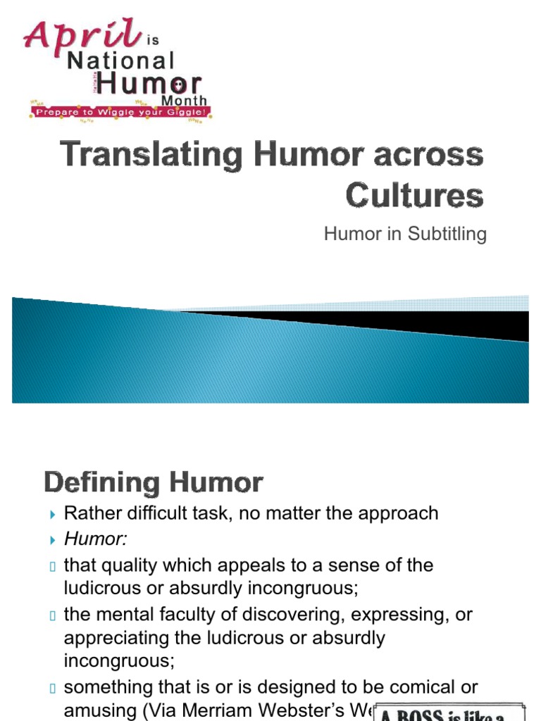 Translating Humour | PDF | Jokes | Humour