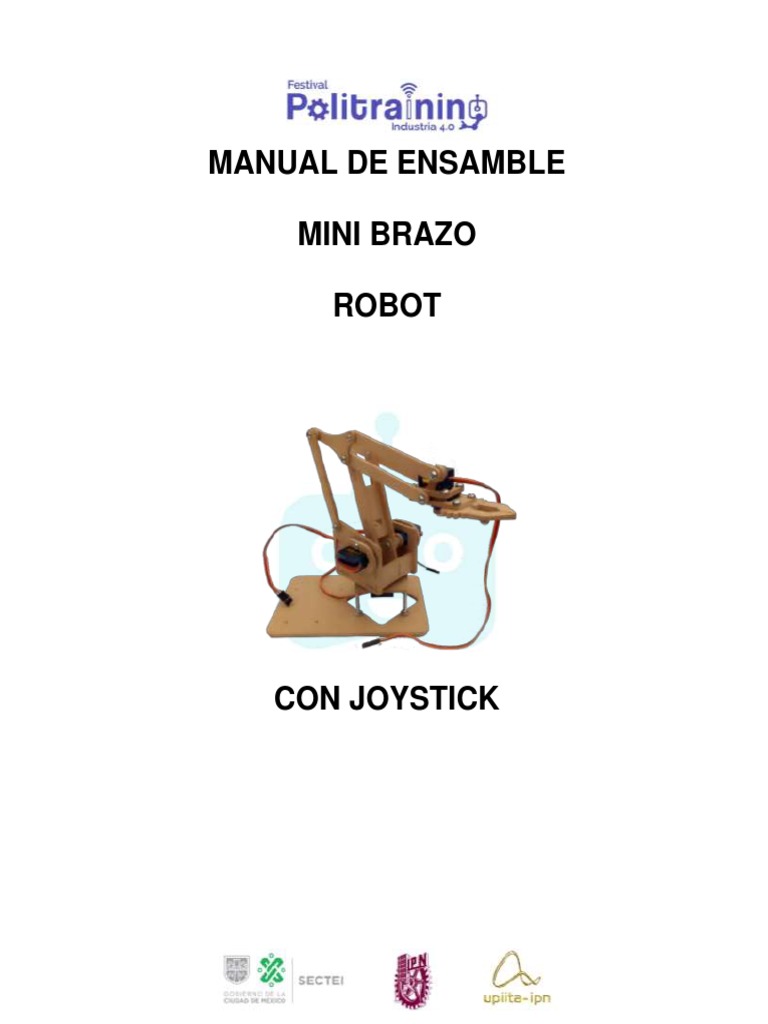 2 Brazo Manual de Ensamble | PDF | Tornillo | Eje
