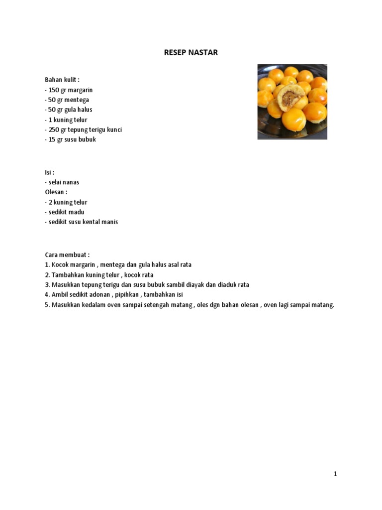 Resep Aneka Cookies | PDF