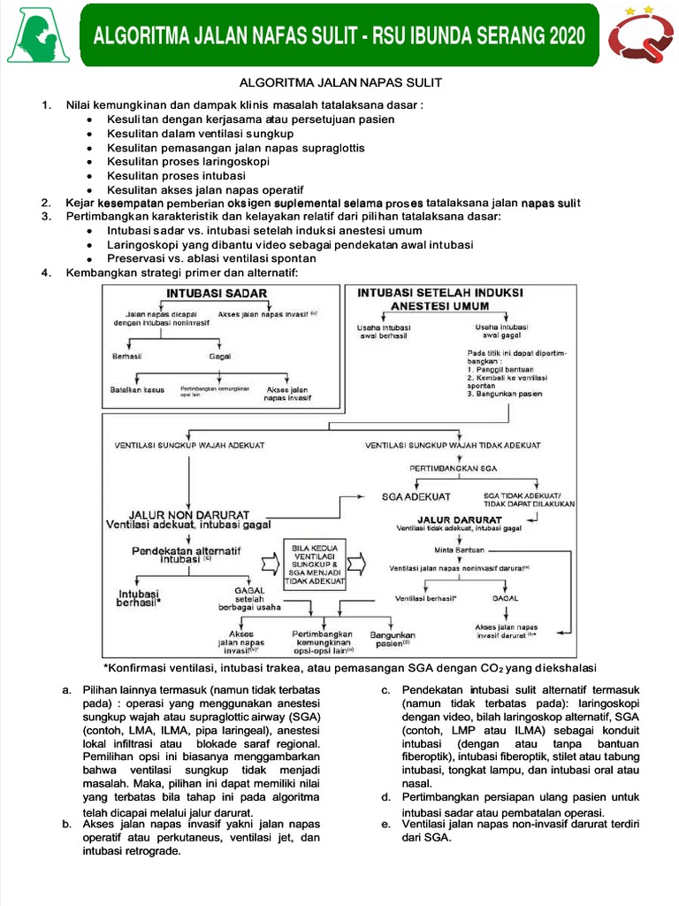 PDF Algoritma Jalan Napas Sulit Compress | PDF