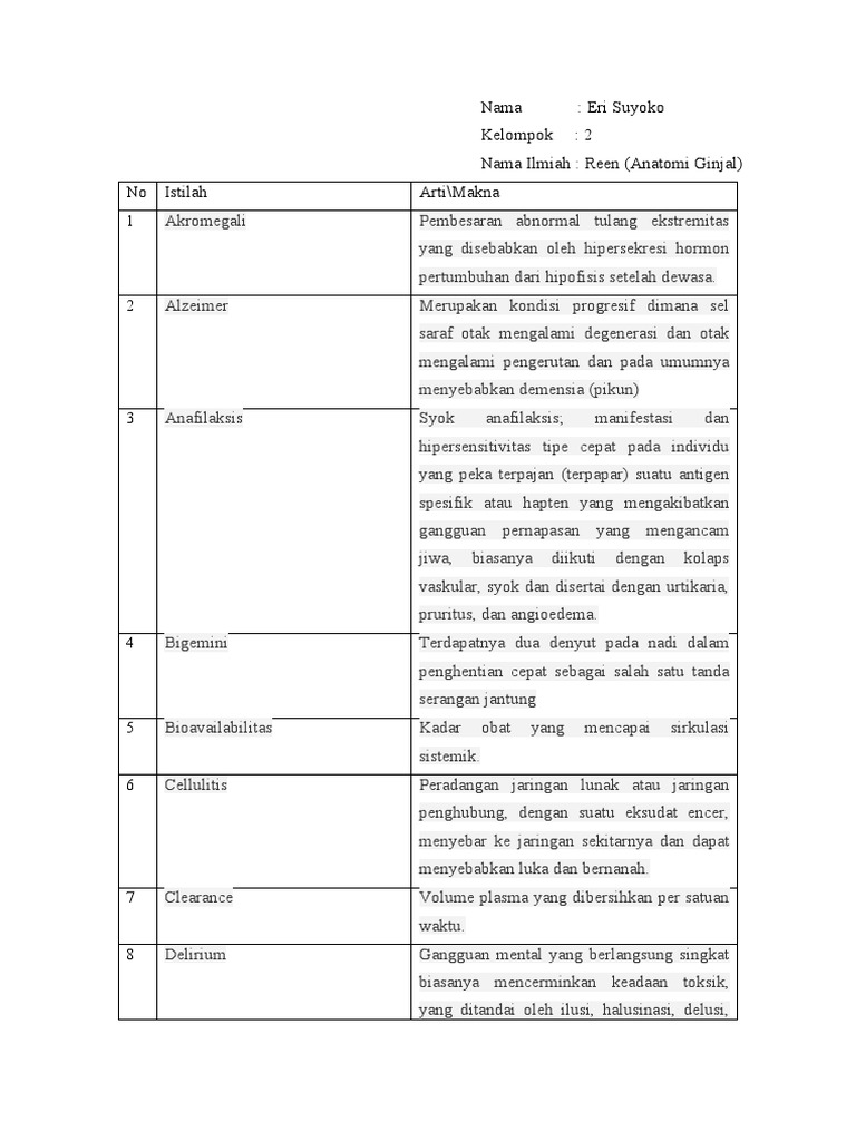 Tugas Ospek TABEL | PDF