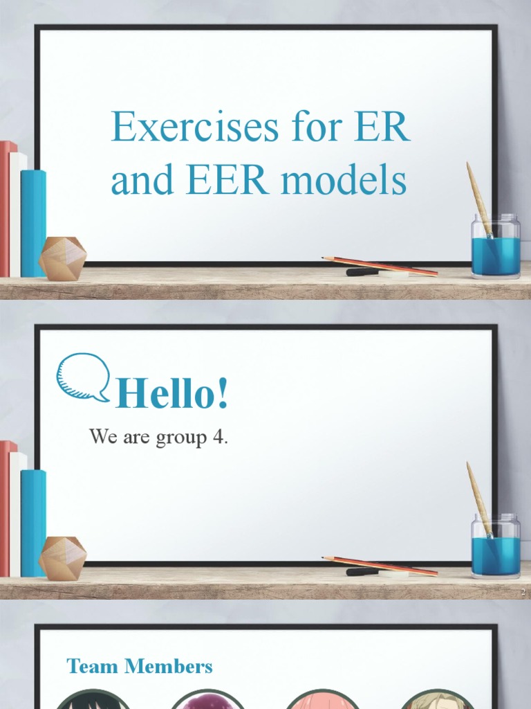 ER and EER Exercises Without Solutions | PDF | Conceptual Model