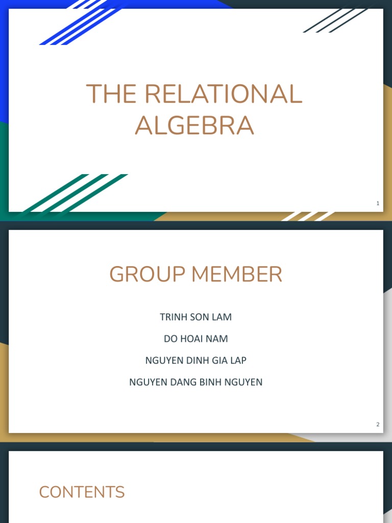The Relational Algebra | Download Free PDF | Relational Database ... The Relational Algebra | Download Free PDF | Relational Database ...