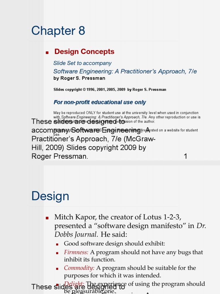 Software Design Principles | PDF | Class (Computer Programming) | Conceptual Model