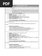 Cs Form No. 212 Attachment Work Experience Sheet | PDF | Business