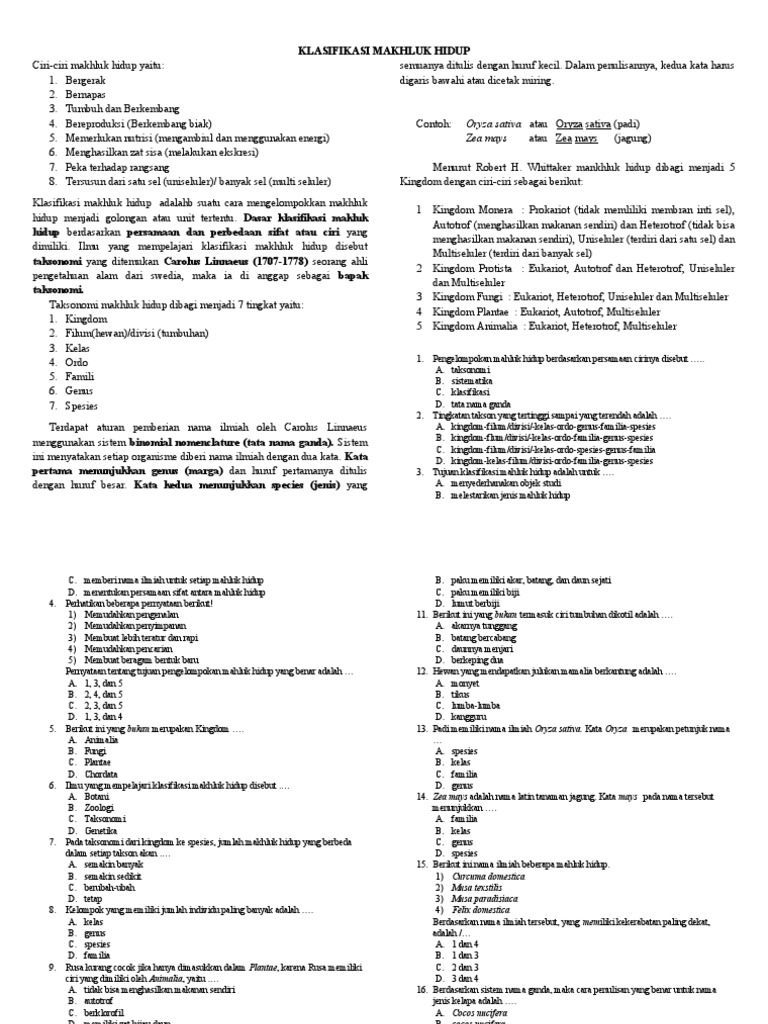 Kelas 7 Ipa Juli | PDF