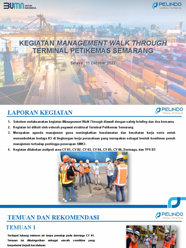 Laporan Management Walk Through TPSM | PDF
