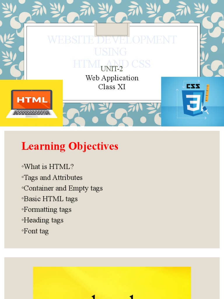 U-2 Website Development Using HTML & CSS Class XI 2020-21 | PDF | Html Element | Hyperlink