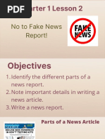 ENGLISH 10 - Q1 - Mod2 - Writing A News Report | PDF | News