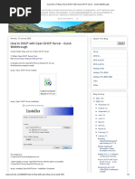 Open DHCP Server: Installation and Configuration Manual | PDF | Ip Address | Network Architecture