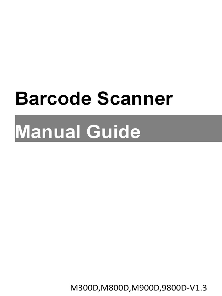 MJ-340 Barcode Scanner Manual Guide | PDF | Barcode | Notation