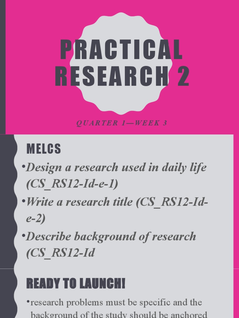 PR2 Module 3 Week 3 | PDF