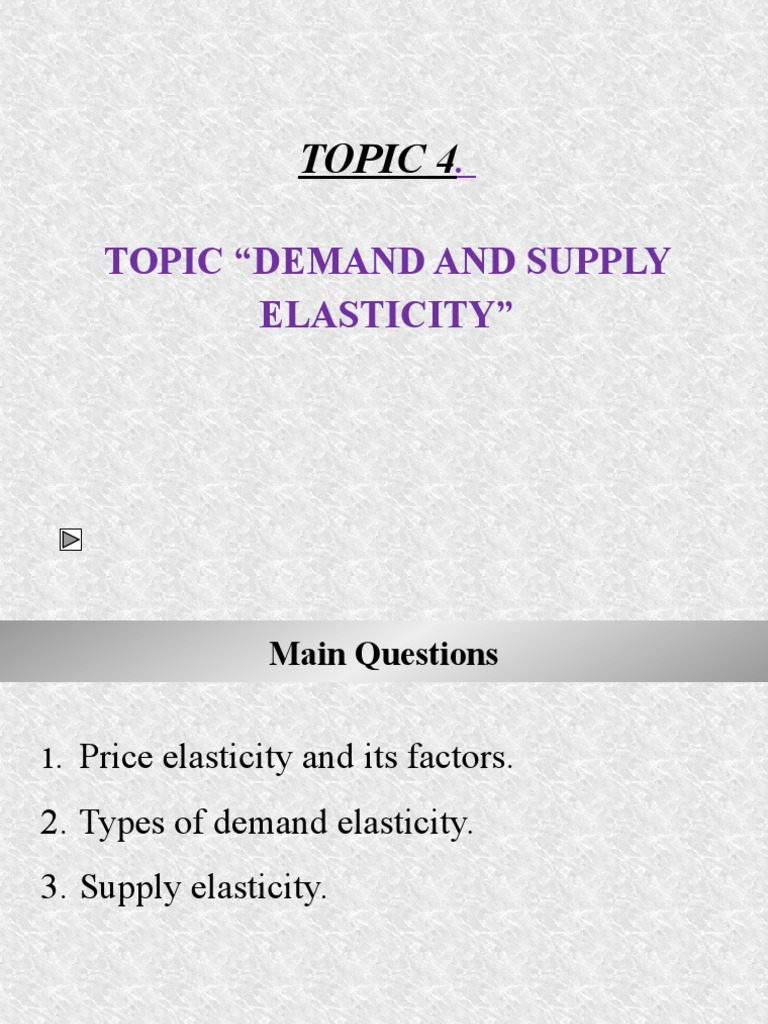 Elasticity (Economy) | PDF | Elasticity (Economics) | Price Elasticity ...