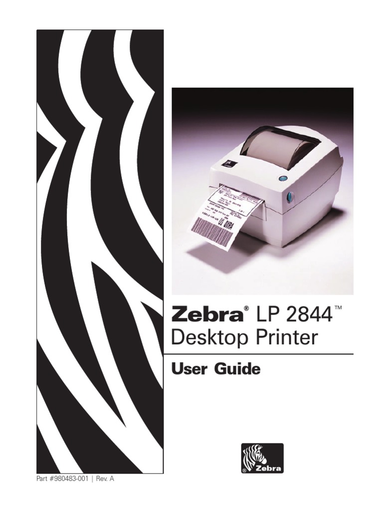 Zebra 2844 Printer Manual | PDF | Usb | Printer (Computing)