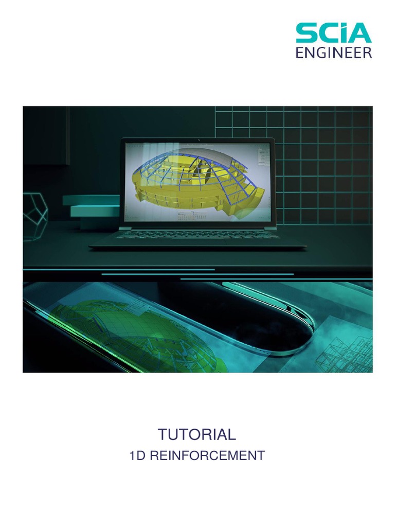 TUT (Eng) SCIA21.0 - Tutorial - 1D Reinforcement | PDF | Beam (Structure) | Reinforcement