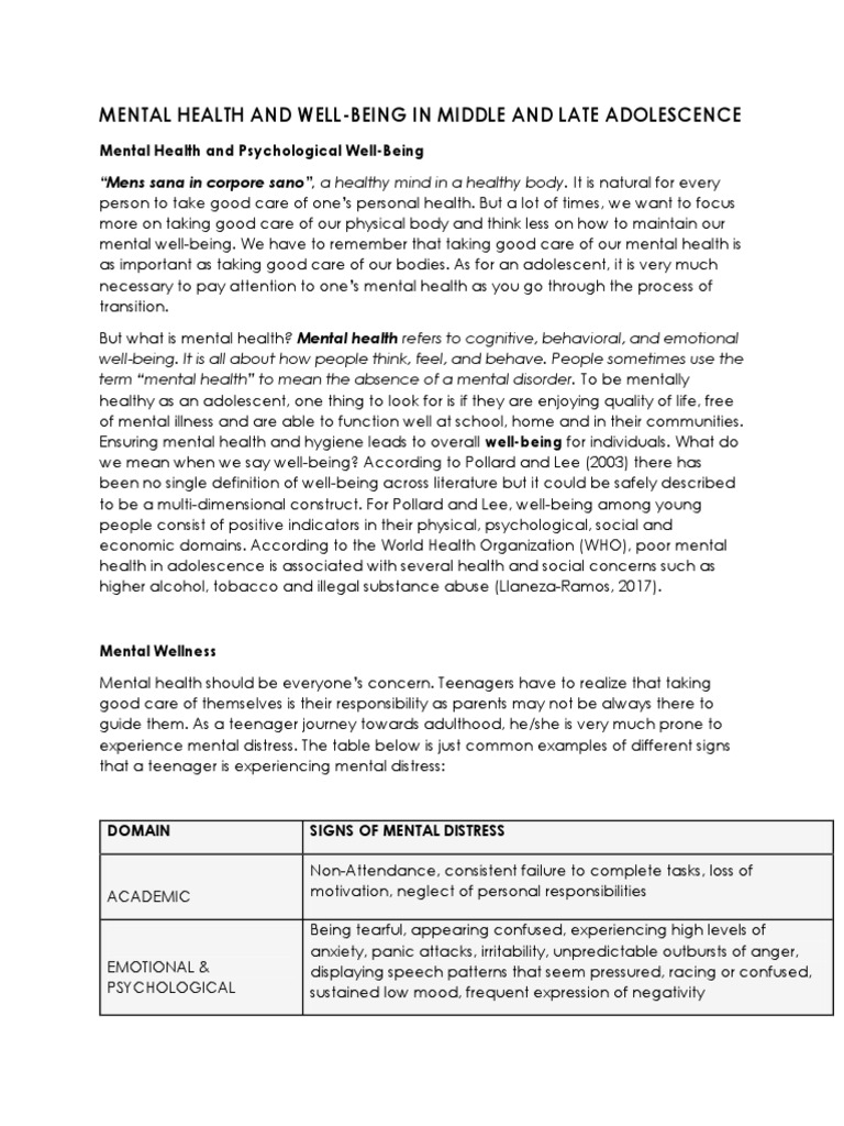 Semis Perdev Reviewer | PDF | Mental Health | Mental Disorder