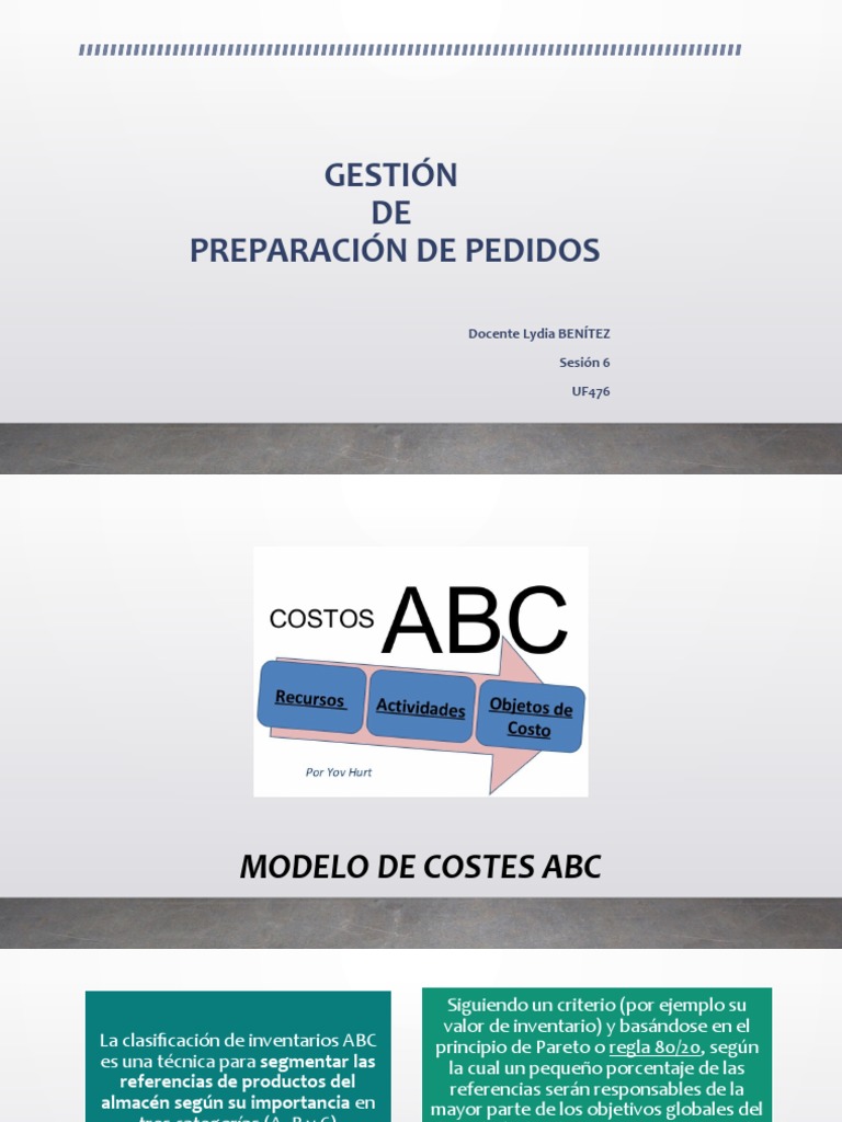 Sesión 6 SISTEMA ABC DE INVENTARIO | PDF | Inventario | Economias