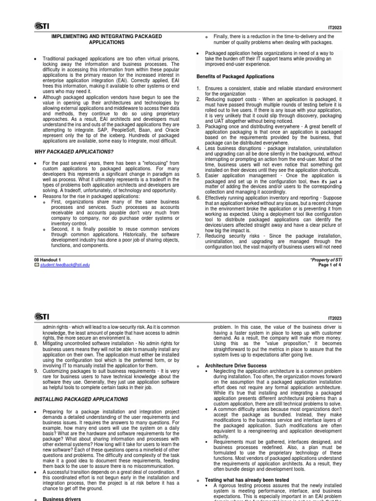 08 Handout 1 (Finals) | PDF | Installation (Computer Programs) | Application Software