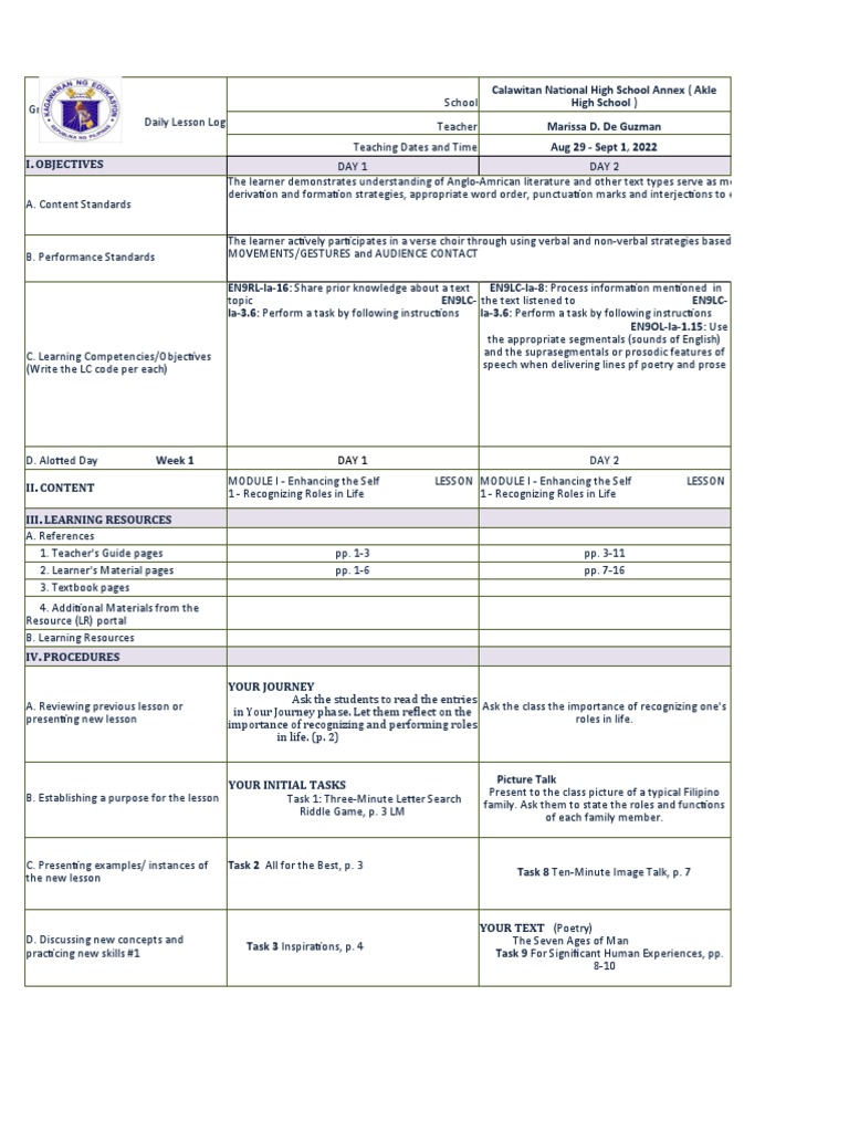 DLL Week 1 | PDF | Learning | Communication