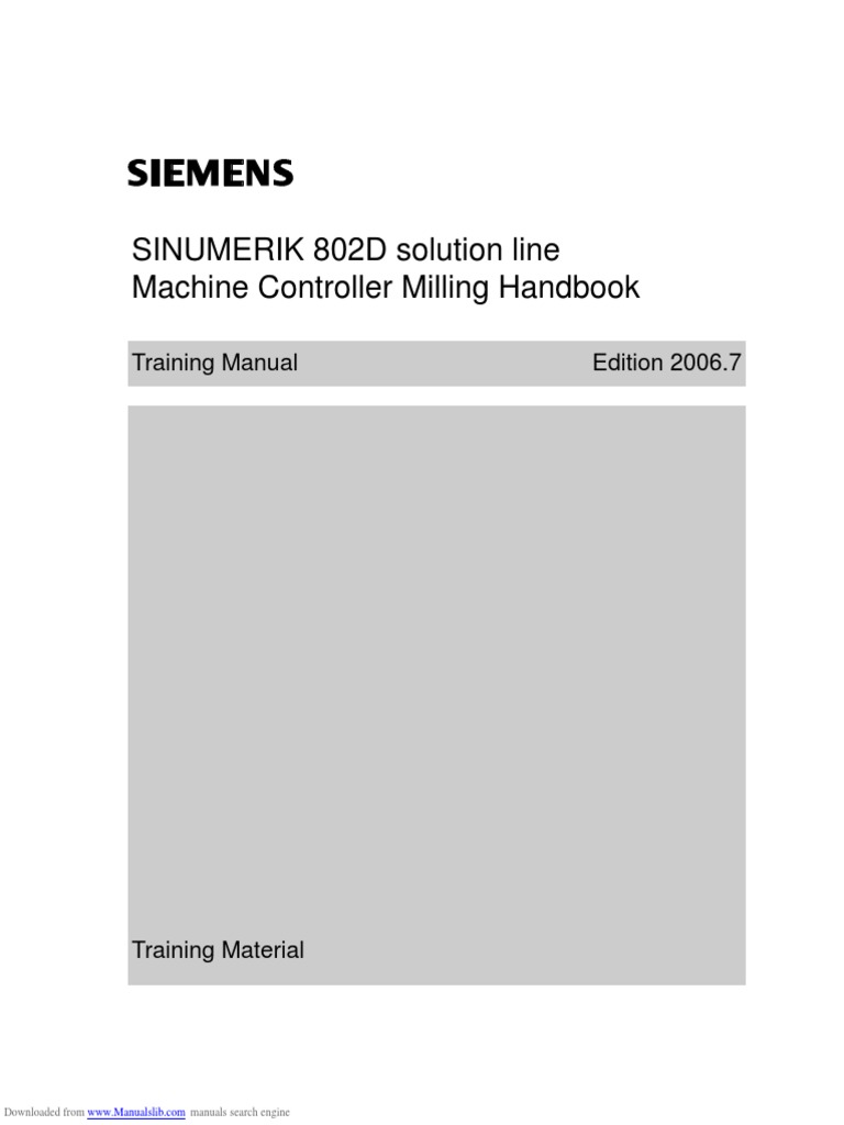Sinumerik 802d | PDF | Numerical Control | Machining