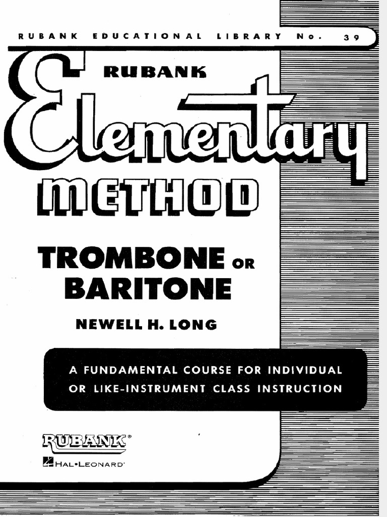 Fdocuments - in Rubank Trombone Method Elementary | PDF