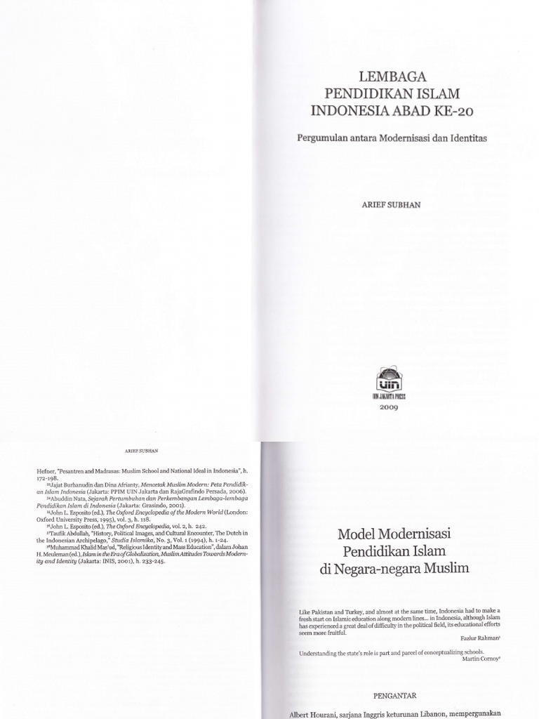Arief Subhan Modernisasi Pendidikan Islam | PDF