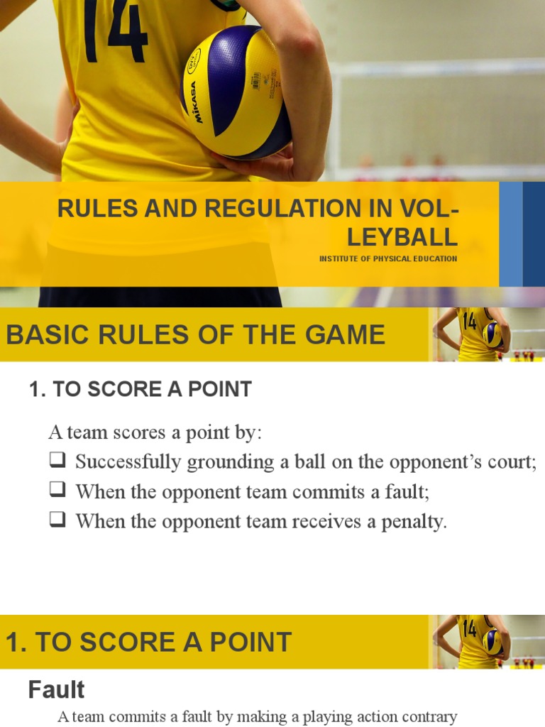 Volleyball Rules and Regulation 1 | PDF | Volleyball | Referee