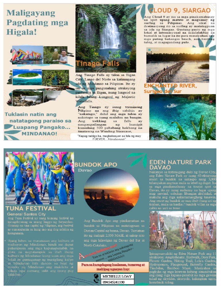 MINDANAO-Travel Brochure | PDF