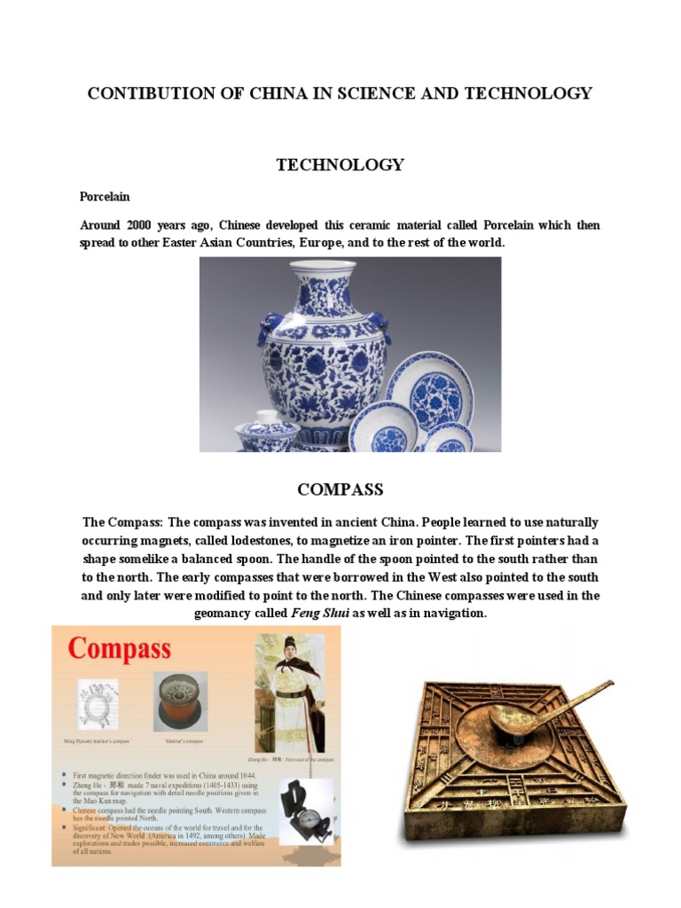 Contibution of China in Science and Technology | PDF | Silk | China