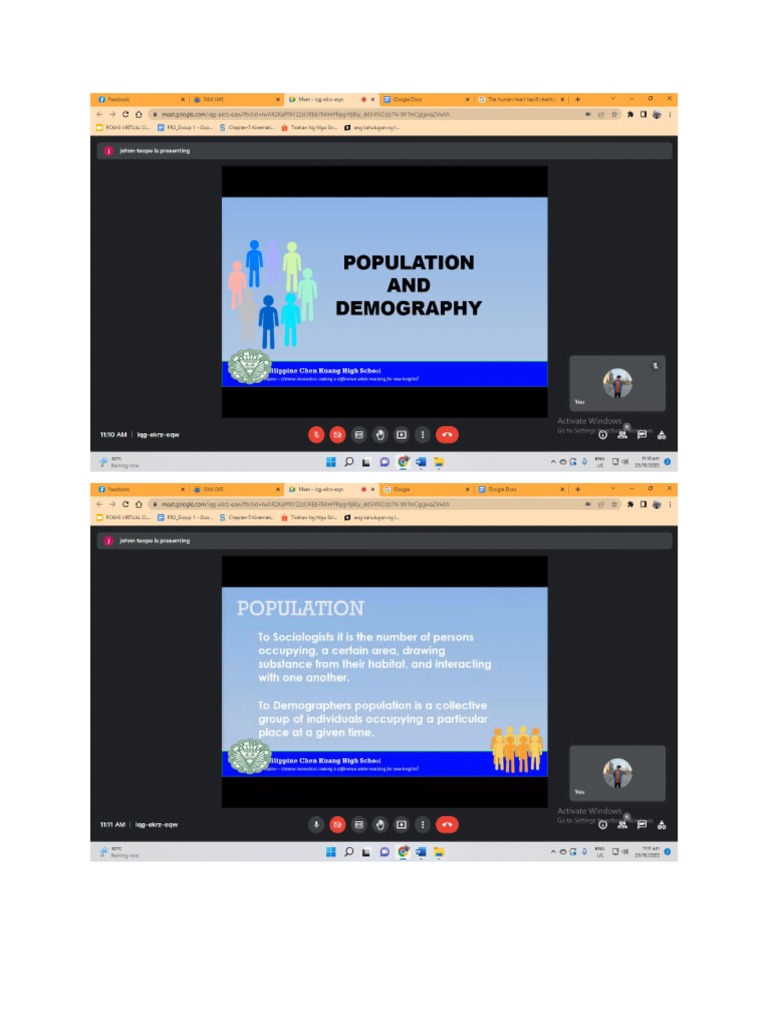 Lesson 1 Populatioon and Demography | PDF Lesson 1 Populatioon and Demography | PDF