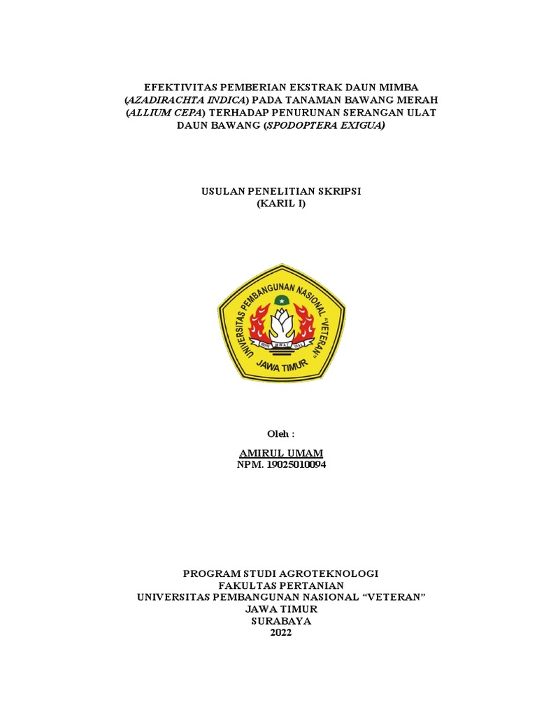 Amirul Umam - Tugas MPA Usulan Proposal Penelitian | PDF