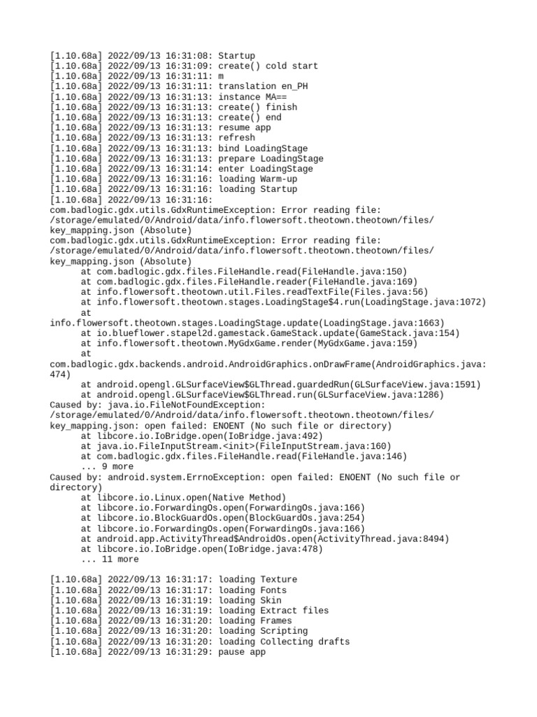 Log Pdf Java Programming Language Operating System Technology