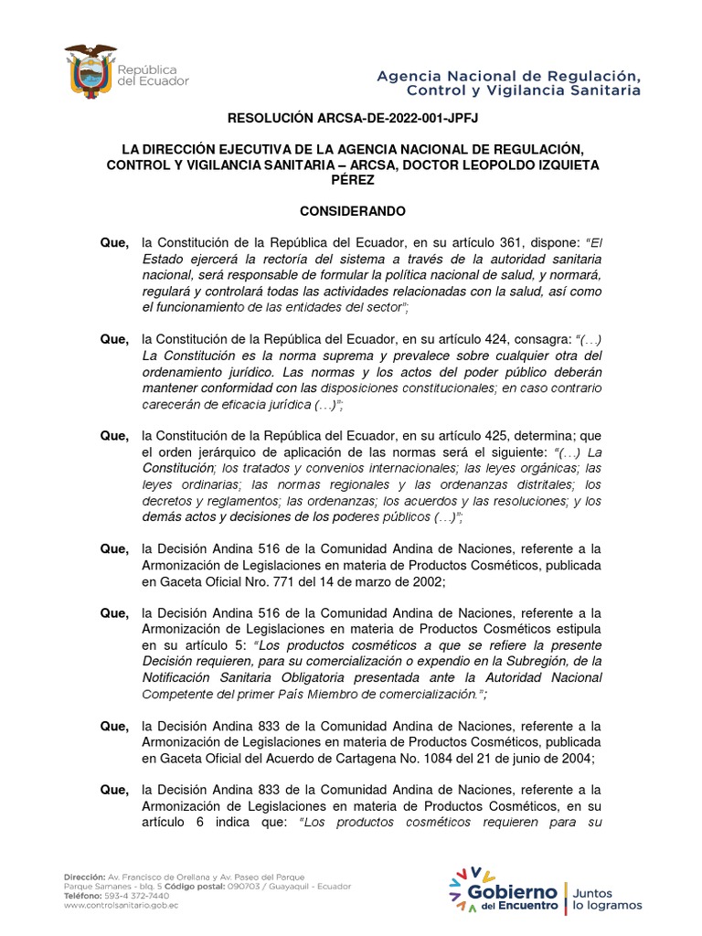 4 Resolucion-ARCSA-DE-2022-001-JPFJ-Obtencion-del-certificado-requiere-o-no-requiere-NS-RS-NSO ...