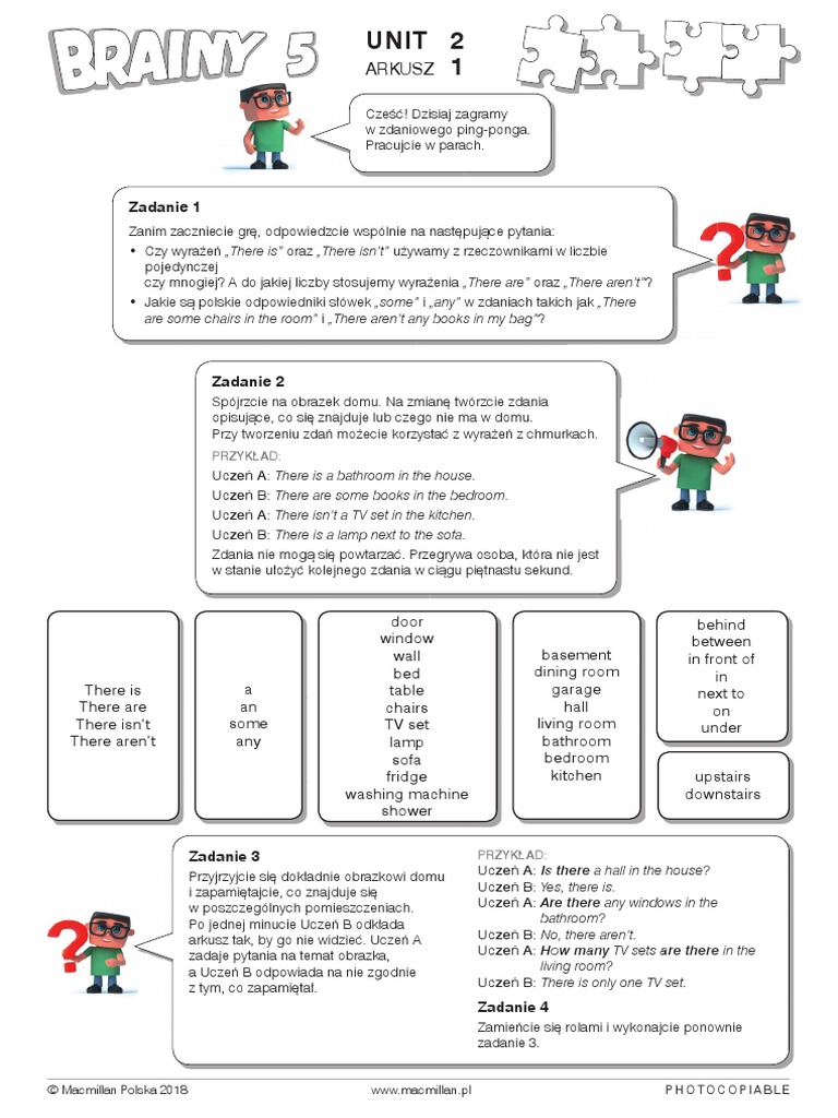 Brainy 5 Worksheet Unit 2 | PDF