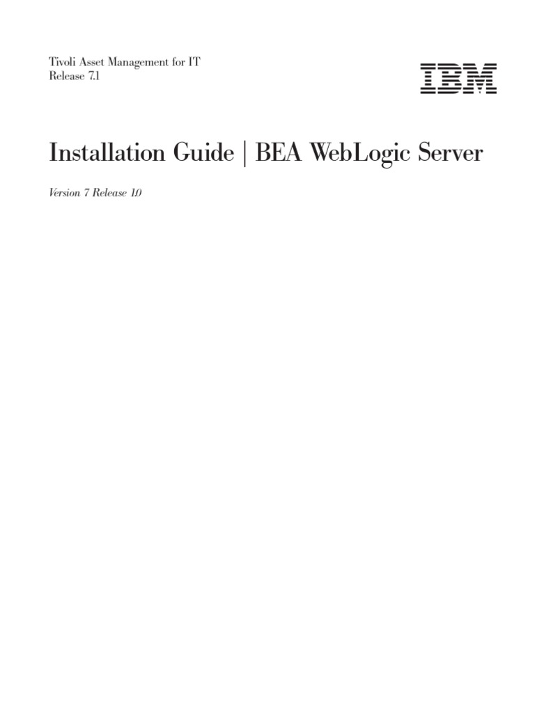Maximo For It Installing On Weblogic Pdf Oracle Corporation 64 Bit Computing
