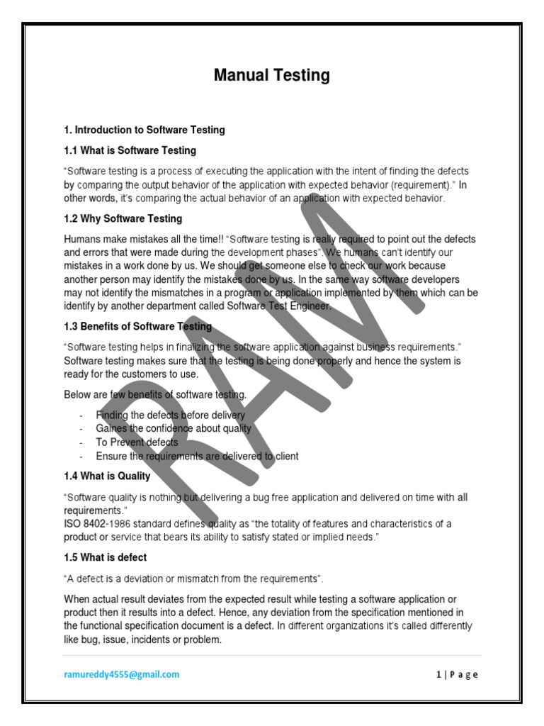 Manual Testing | PDF | Software Testing | World Wide Web