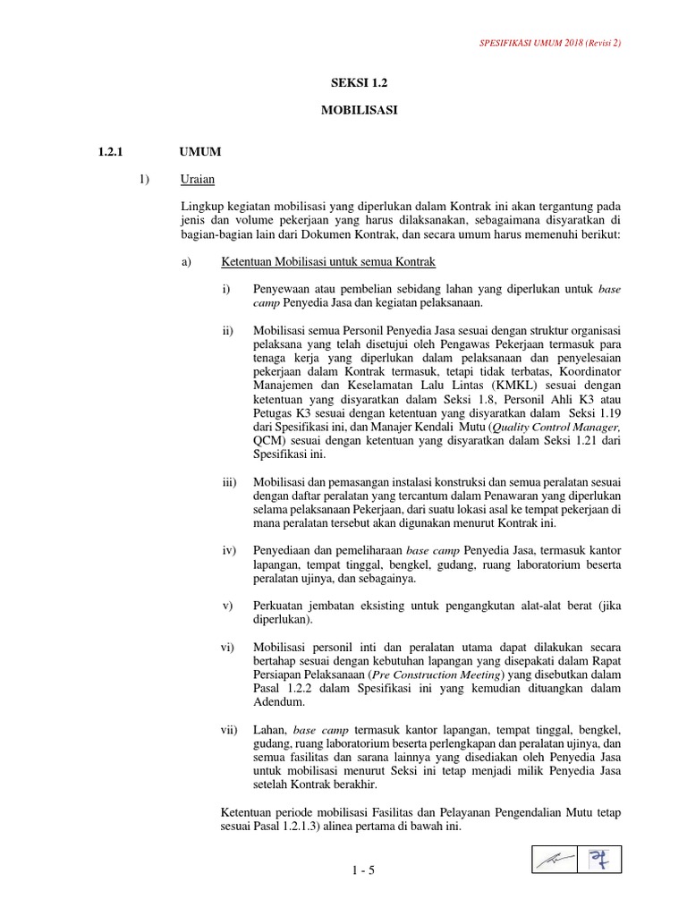 Spesifikasi Drainase & Aspal DED BPJN BKL | PDF