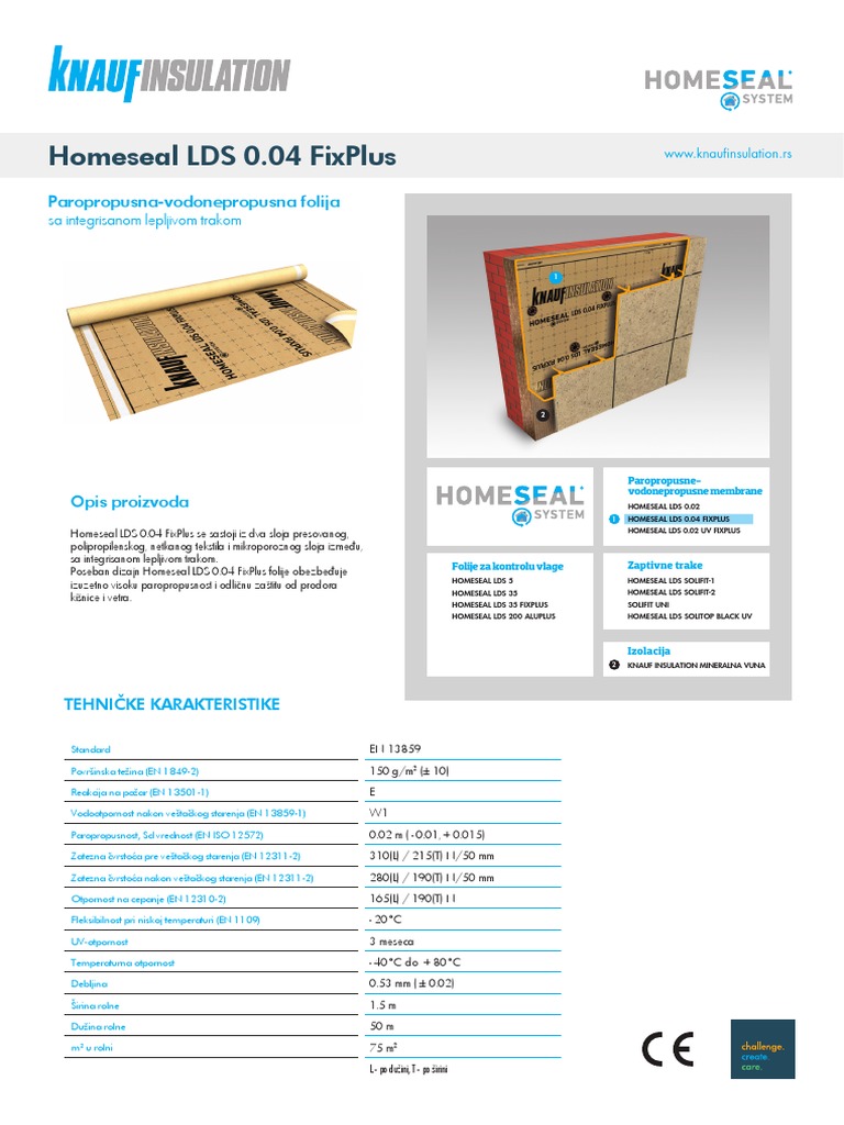 Prilog 3. VIII.10. Homeseal - Lds - 004 - Fixplus | PDF