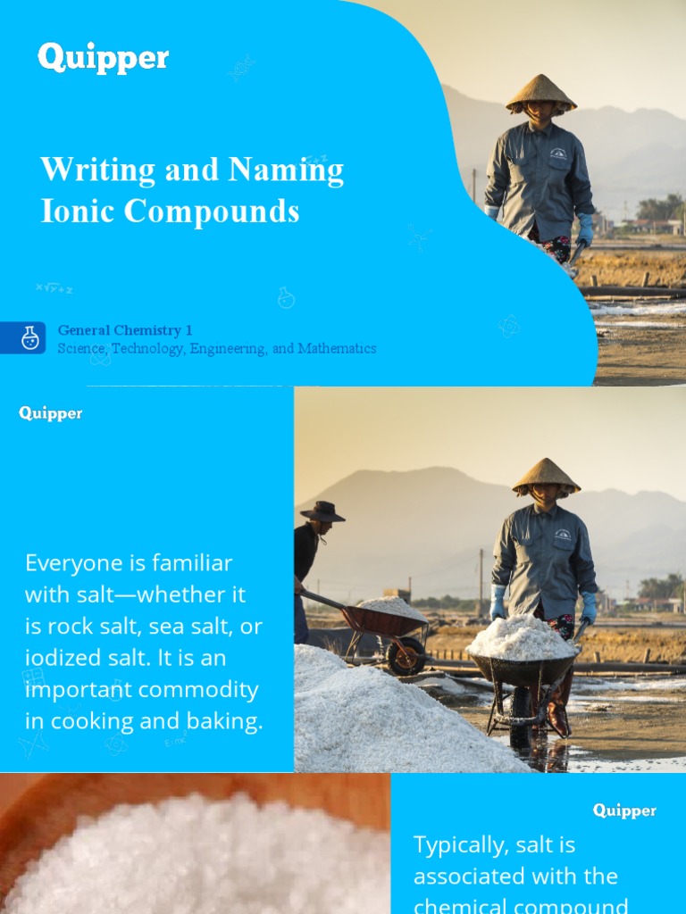 Writing and Naming Ionic Compounds | PDF | Ion | Ionic Bonding