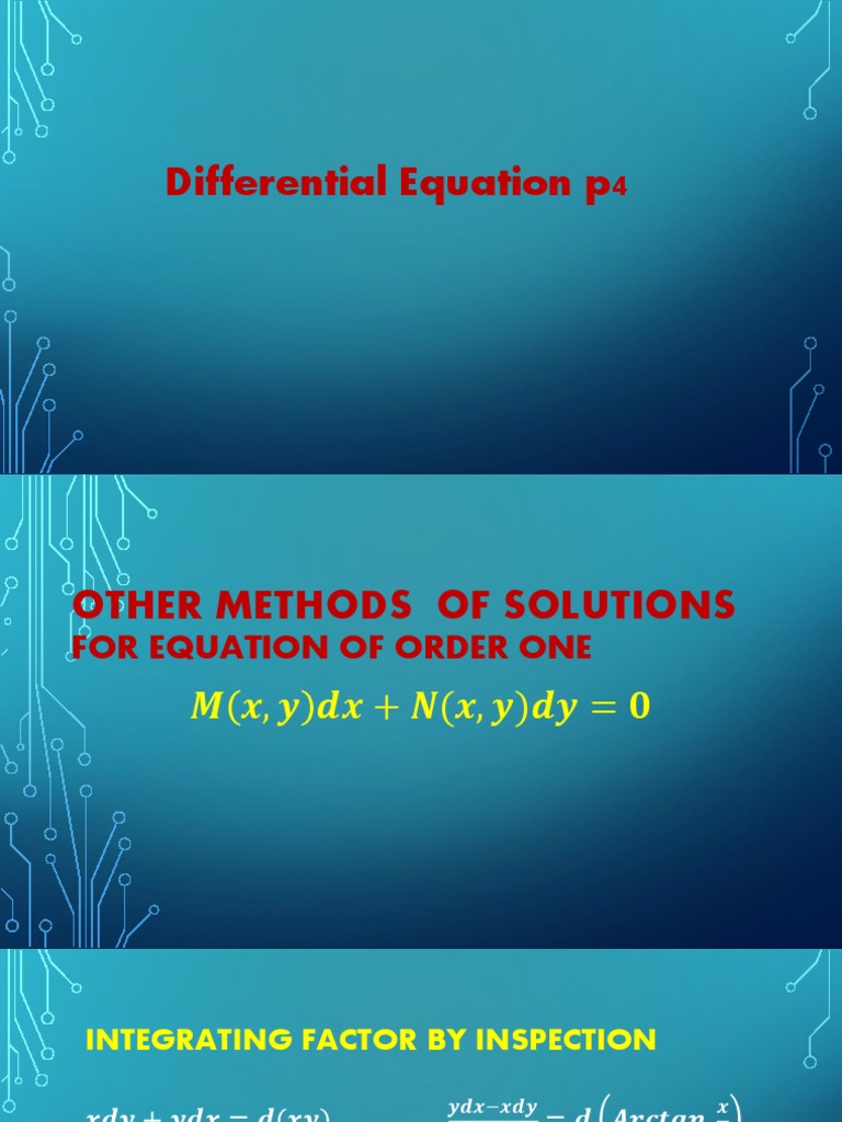 Differential Equation - p4 | PDF | Applied Mathematics | Rates