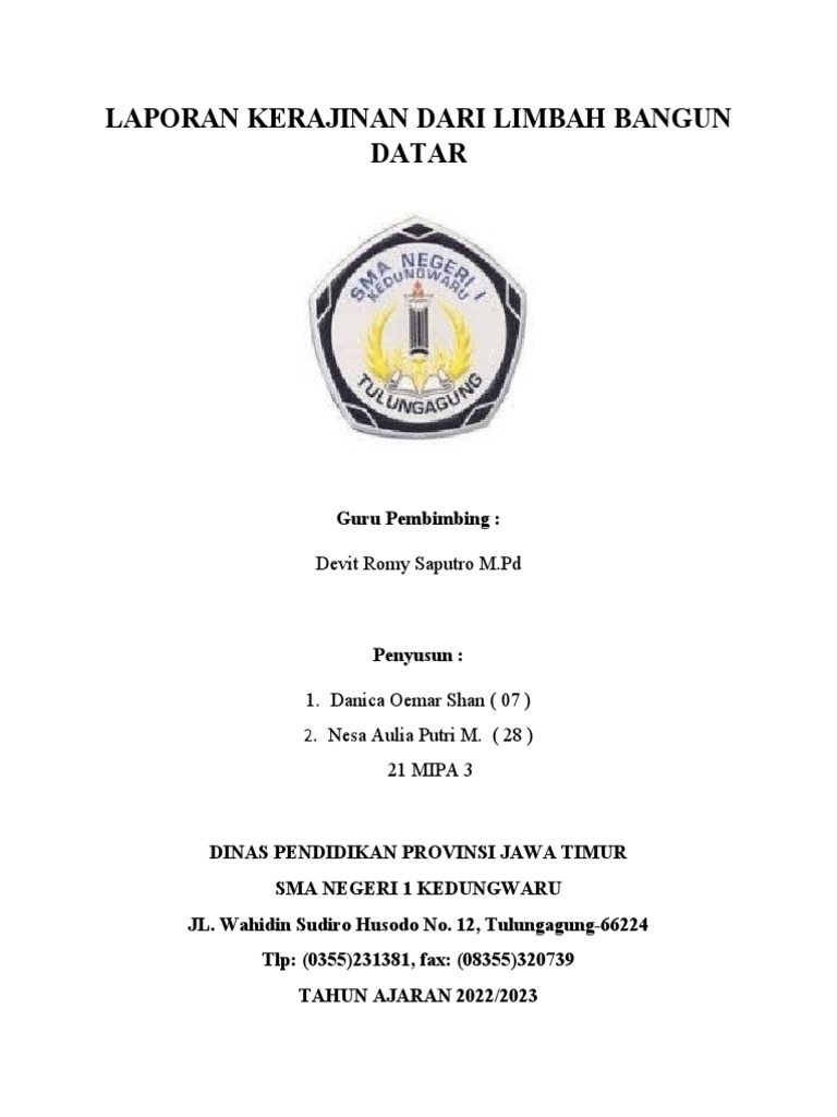 Makalah PKWU Kerajinan Dari Limbah Bangun Datar | PDF