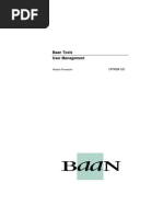 Baan System Administration and Tools Training Baan IV or Baan 5 ERP | PDF