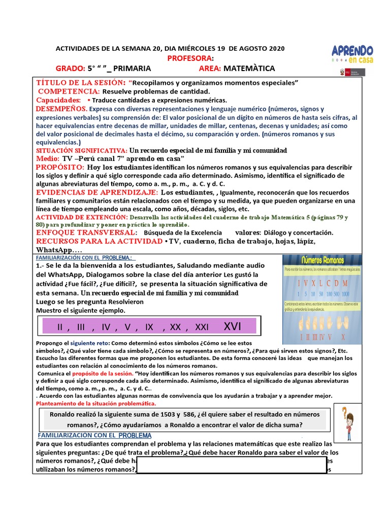 19 SANDRA-Numeros Romanos | PDF | imperio Romano | Los símbolos