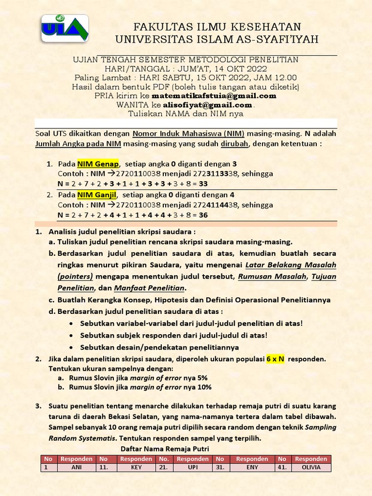 Uts 14 Okt 2022 | PDF