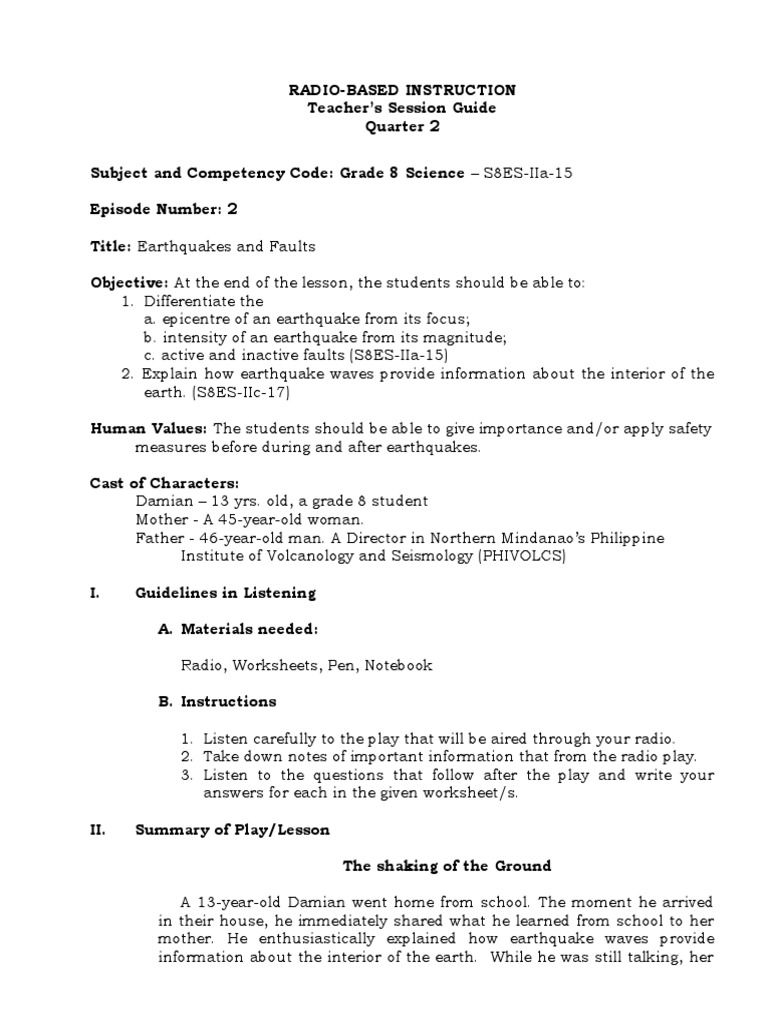 Earthquake Waves and Safety Measures | PDF | Earthquakes | Fault (Geology)