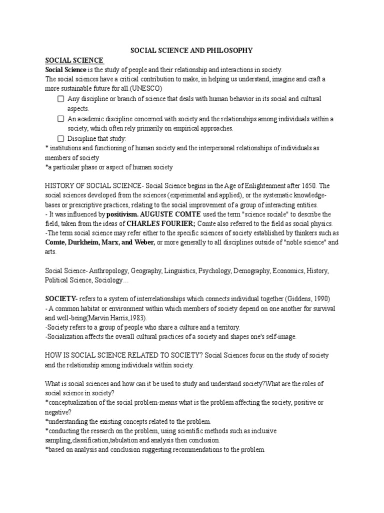 Social Science Reviewer | Download Free PDF | Science | Social Sciences